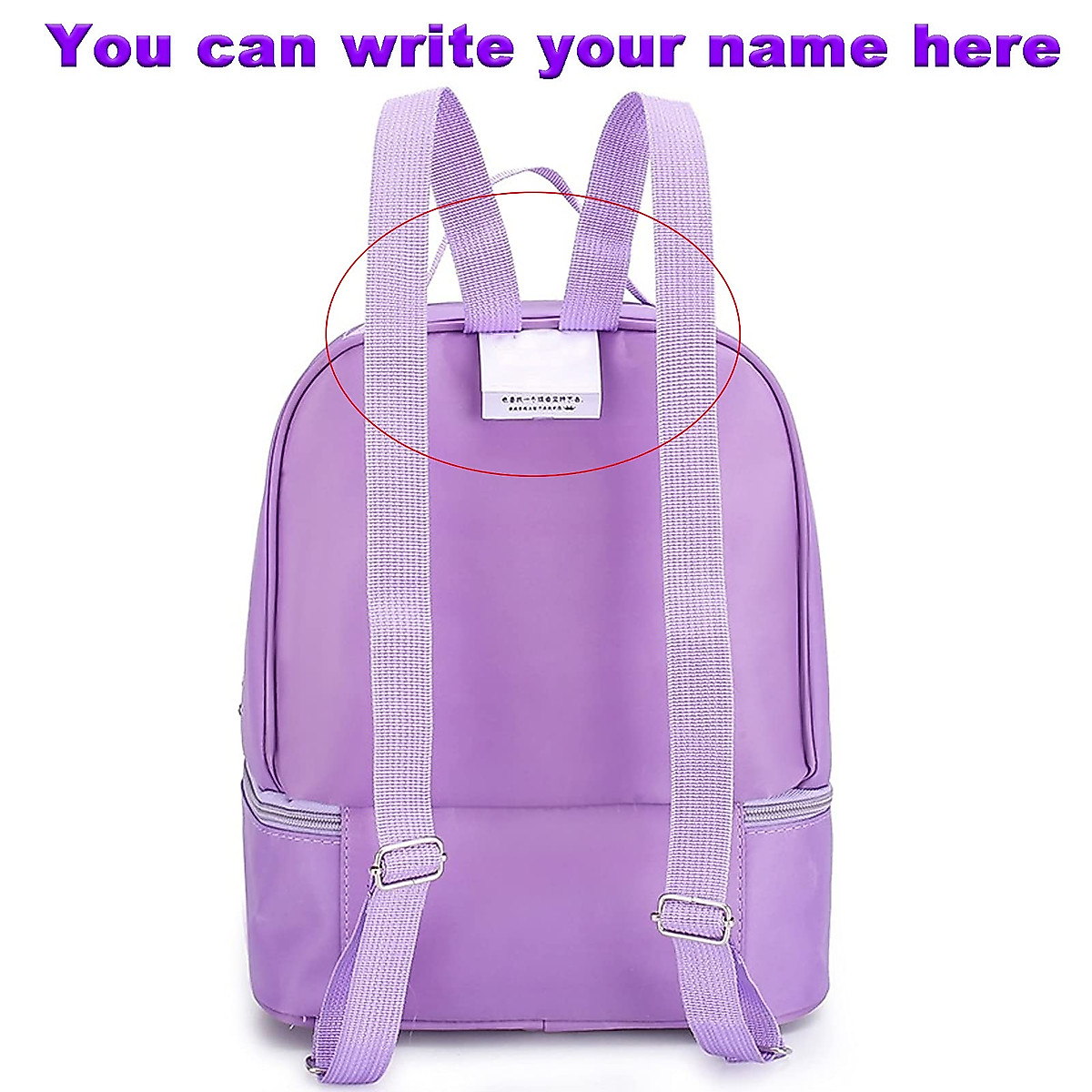 Yitengteng Ballet Dance Backpack for Little Girls Ballerina Purple Bag for Dance Toddler Dance Bag Gymnastics Latin Dance Yoga Tap Dance Jazz Storage Bag
