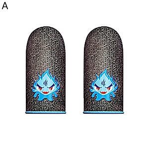 SamFansar Gaming Finger Gloves 1 Pair Useful Comfortable Mobile Game Thumb Gloves A