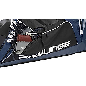 Rawlings | R1502 Wheeled Catcher's Bag | Baseball/Softball | Navy