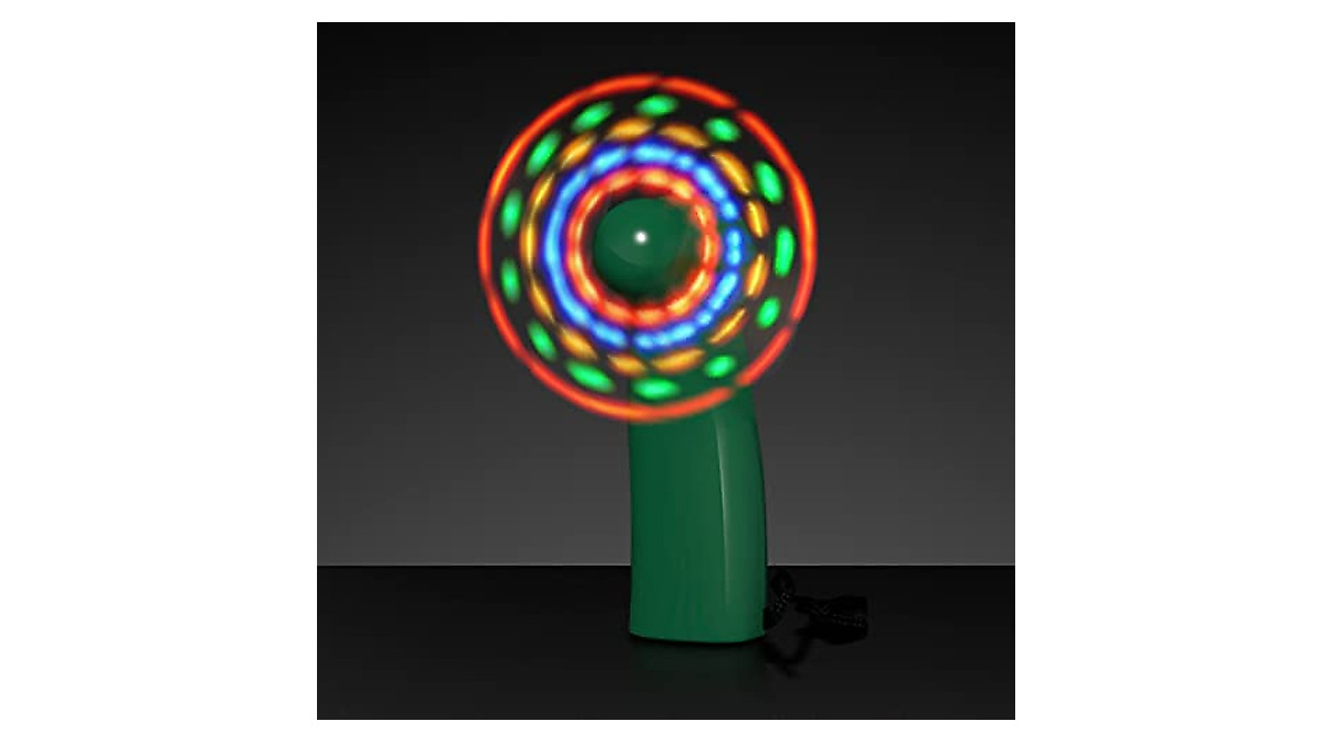 FlashingBlinkyLights LED Mini Fan - Cool & Colorful