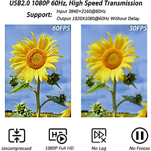 4K HDMI Video Capture Card, Cam Link Card Game Audio Capture Card Upgraded Capture Adapter HDMI to USB 2.0 Record Capture Device for Streaming, Live Broadcasting, Gaming, Teaching, Video Conference