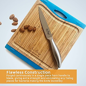 Jean-Patrique Chopaholic Kitchen Utility Knife 5" - Multipurpose Chef Knife - Razor Sharp, Stainless Steel Chefs Knife