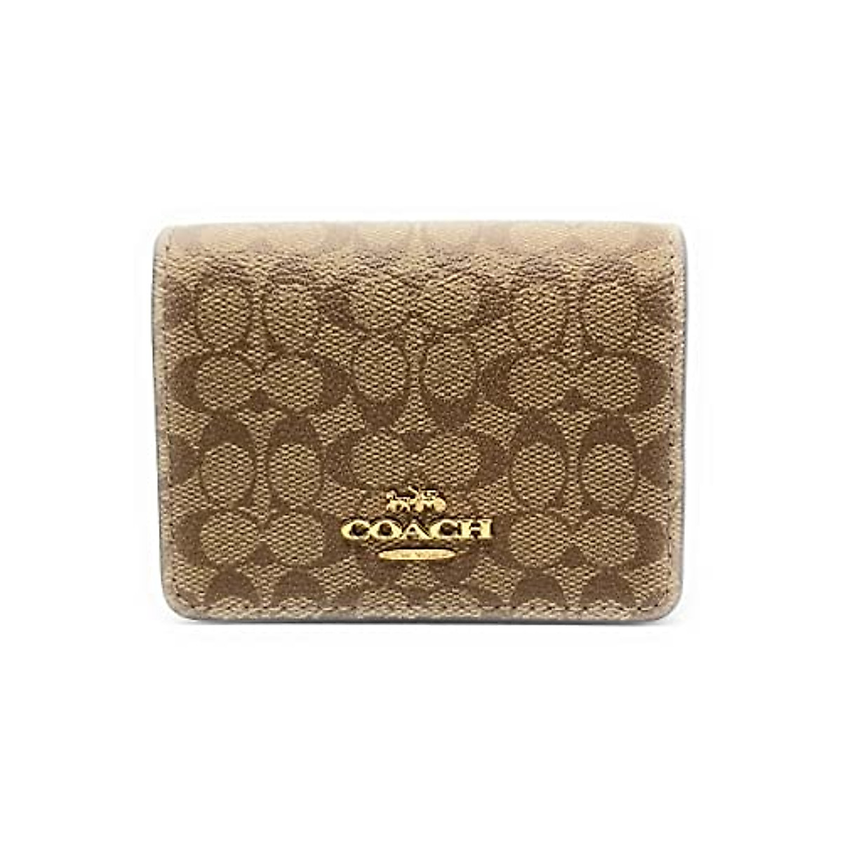 COACH Women's Boxed Mini Wallet On A Chain In Signature Canvas