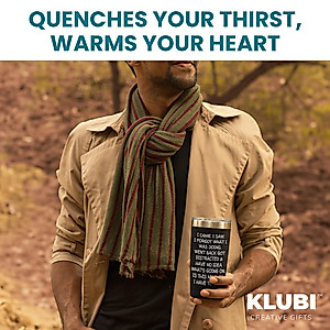 KLUBI Birthday Gifts for Women - I Came I Saw I Forgot Tumbler 20oz Black Birthday Gifts for Men Grandpa Gifts for Him Drinking Cups for Elderly Senior Citizen Tumbler I Came I Saw I Forgot Coffee Mug