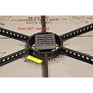 Quick Pitch and Pre Pitch Shower Slope System with Universal Center Drain Kit and Weep Hole Protector