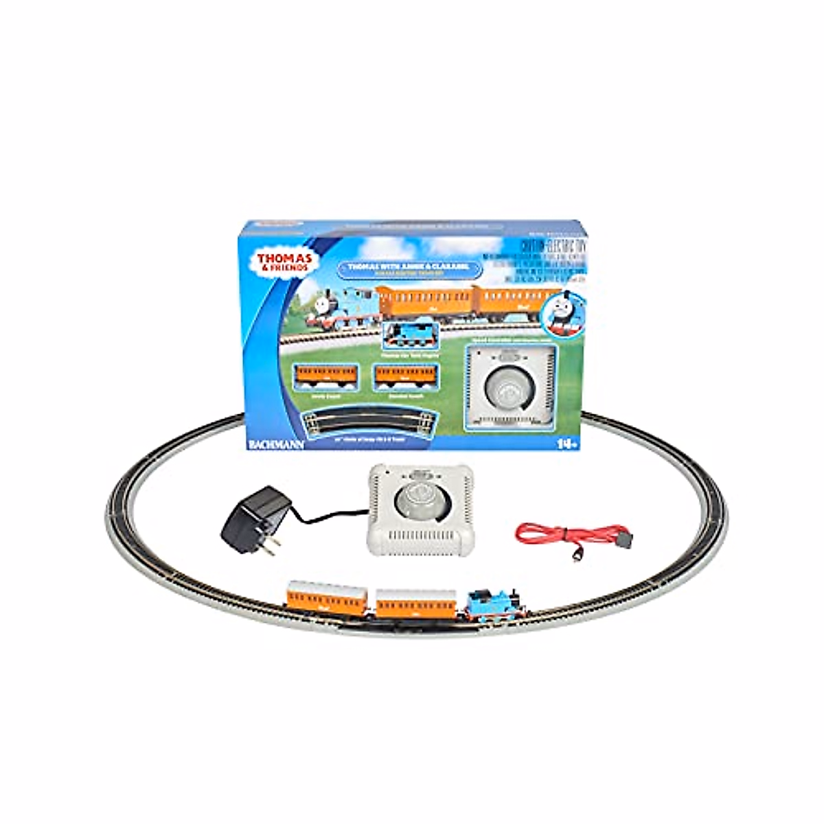 Bachmann Trains - Thomas with Annie and Clarabel Ready to Run Electric Train Set - N Scale, Blue