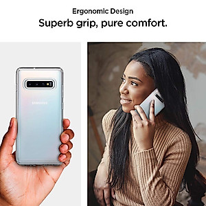 Spigen Ultra Hybrid Designed for Samsung Galaxy S10 Plus Case (2019) - Crystal Clear