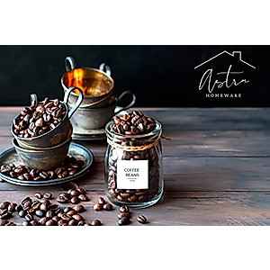 183 Kitchen Pantry Labels for Containers Preprinted with 3 Blank Labels, Minimalist Pantry Labels, Pantry Labels for Food Containers, Kitchen Labels for Storage Bins, Food Labels for Containers