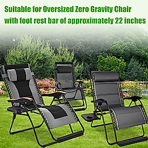 2 Pack Zero Gravity Chair Cushion for Foot Rest, Universal Oversized Folding Loungers Anti Gravity Recliners Outdoor Chaise Patio Lawn Camping Chairs Footrest Padding for Outside