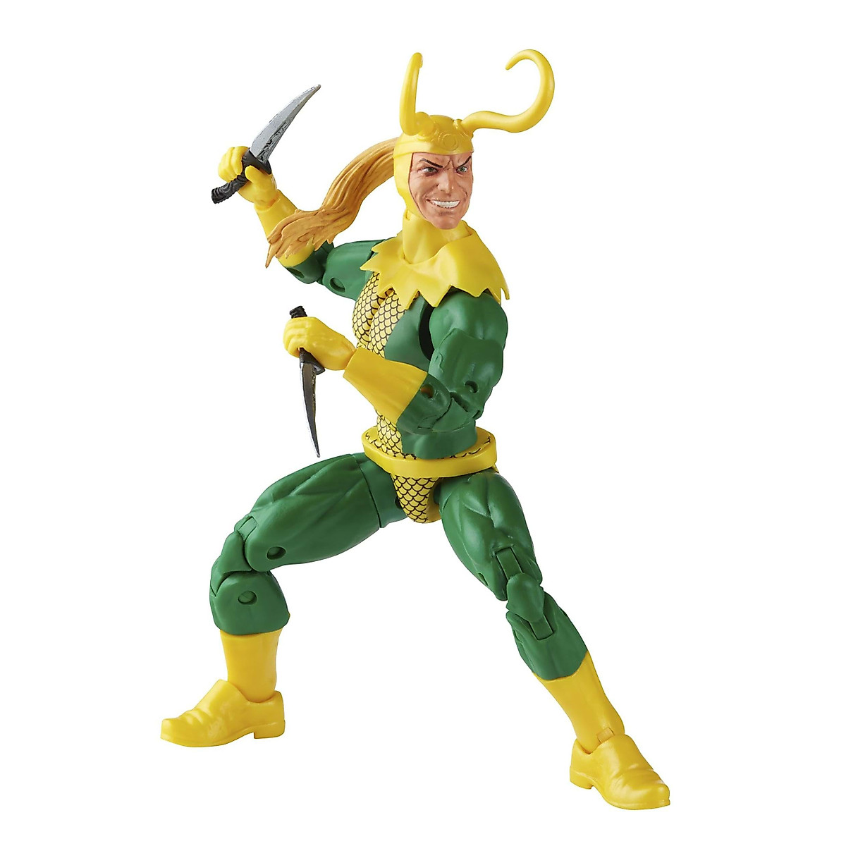 Marvel Legends Series Loki 6-inch Retro Packaging Action Figure Toy, 3 Accessories