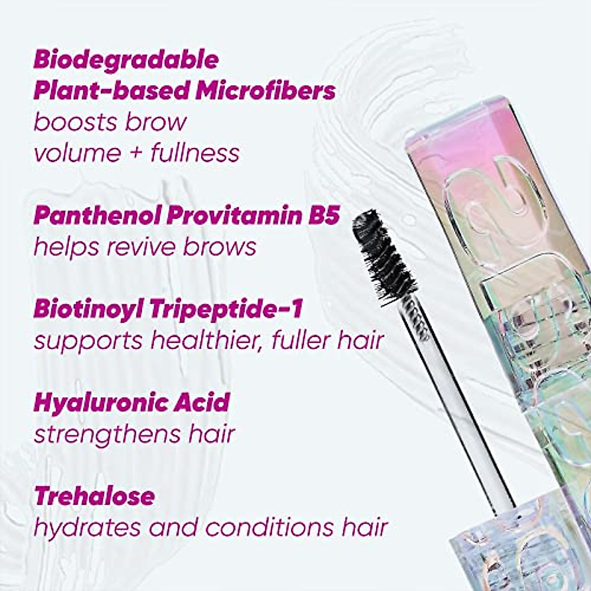 Kosas Air Brow Fluff & Hold Treatment Gel - Tinted | Longwear, Fuller Brows, (Clear)