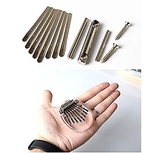 Jiayouy Kalimba Thumb Piano 8 Keys Bridge Saddle Hardware Pack for Kalimba Thumb Piano DIY Replacement Part Accessory