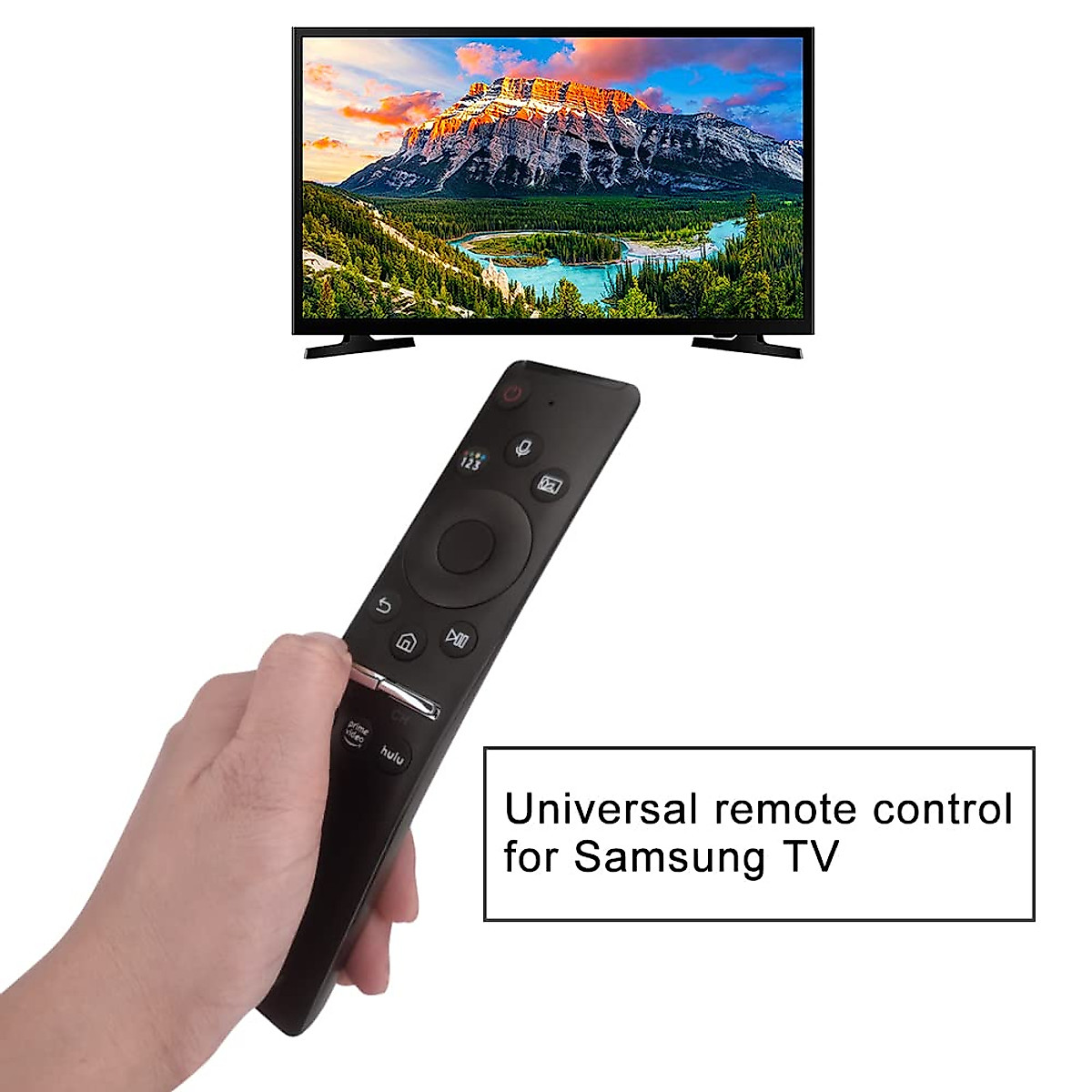 Replacement for Samsung Voice TV Remote,for All Samsung Smart TV Remote with Shortcuts Netflix/Prime Video/Hulu