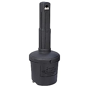 Global Industrial Black Outdoor Ashtray, 5 Gallon
