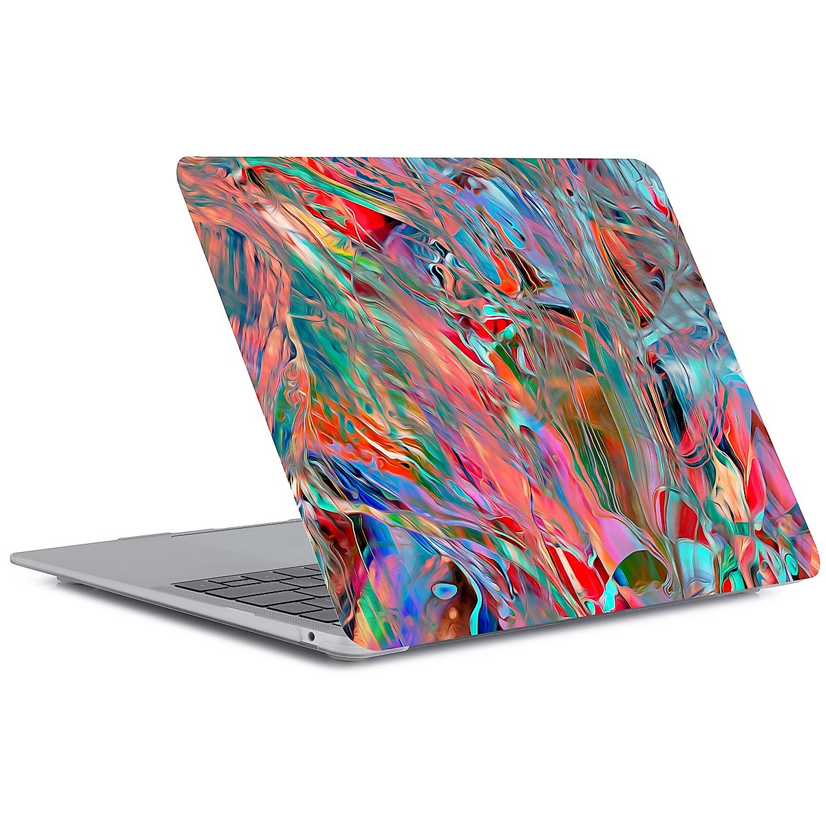 Hard Case Compatible with New MacBook Air 13 Inch Case 2020 2019 2018 Release Model A2337 M1 A2179 A1932 with Retina Display and Touch ID, Matt Plastic Hard Shell Case Cover - Colorful