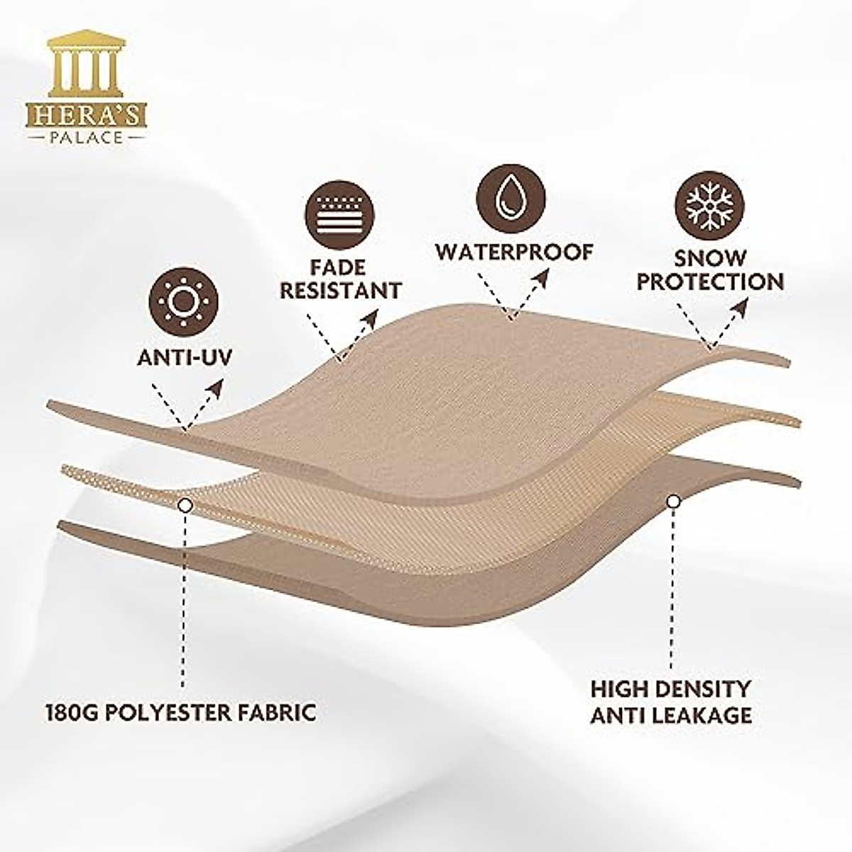 HERA'S PALACE 15 Ft Patio Umbrella with Base, Large Outdoor Umbrella with Crank Handle, Powerful UV Protective, Umbrella Outdoor Patio for Residential, Commercial Locations