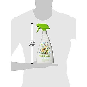 Babyganics Multi Surface Cleaner, Fragrance Free, For Hard Surfaces, Glass, Stainless Steel, Tiles, and Walls, 32 Fl Oz Spray Bottle (Pack of 3)