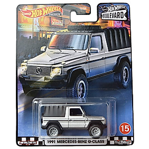 Hot Wheels Boulevard 1991 Mercedes Benz G Class, Silver/Black
