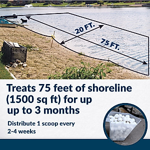 Airmax MuckAway, Natural Pond Muck Remover, Cleans & Clears Away Muck & Sludge, Easy to Use Bacteria & Enzyme Tablets, Safe for The Environment, Treats 1,500 Sq Ft, 6 Month Supply, 16 Scoops, 8 lbs