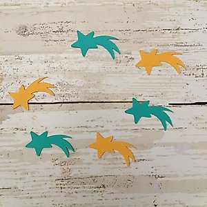Shooting Star Confetti, Outer Space Decorations, Star Party Supplies, Space Theme, Shooting Star Cut Outs, Party Supplies, Table Scatter, Star Cut Out