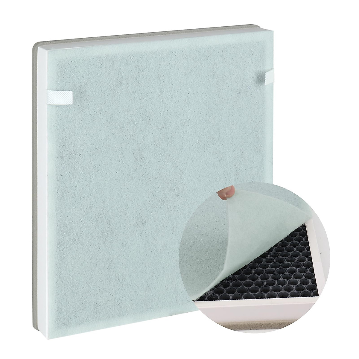 Breabetter 2-Pack H7123101 / H211 / H211S True HEPA Replacement Filter Compatible with Govee Purifier H7123 and Homvana Purifier H211/H211S, H13 True HEPA Filters