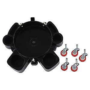 Feya Rolling Bucket Dolly Heavy Duty Multifunctional Rolling Dolly with 5 Swivel Casters Construction