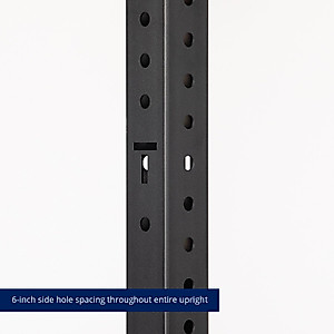 Titan Fitness X-3 Series Short Wall Mounted Space Saving Power Rack 18-in. D Side Bracings