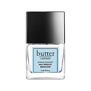 butter LONDON Horse Power Nail Rescue Basecoat, Helps Restore & Rescue Damaged Nails, Helps Promote Nail Growth & Prevent Staining, Cruelty & Gluten Free
