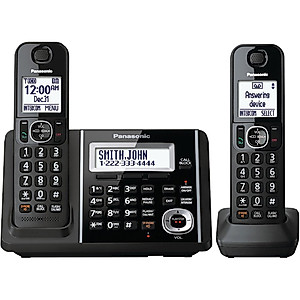 Panasonic KX-TGF342B DECT 2-Handset Landline Telephone