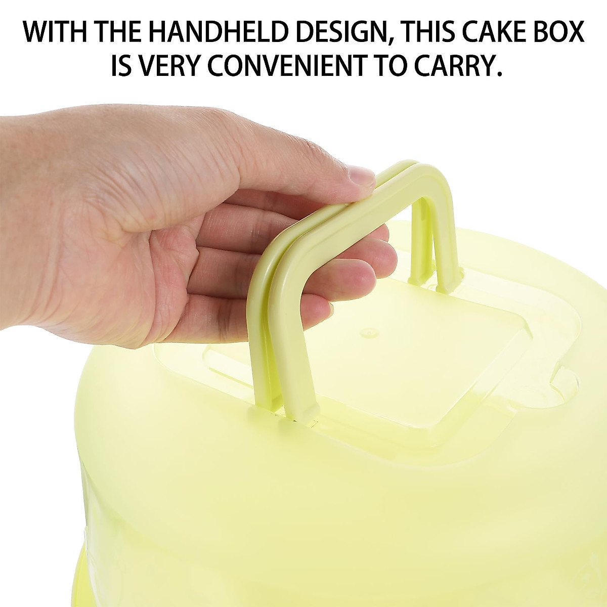 Locking Dessert Carrier Cake Storage Carrier Cake Carrier Clear Plastic Cake Container Cake Box Serving Tray with Handle and Dome Lids Green Locking Dessert Carrier Pie Carrier