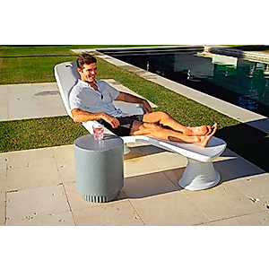 Tenjam Shayz in Pool Lounge Chairs for Sun Shelf Set of Two, Pool Chairs and Lounger for in Pool Tanning Ledge with Custom Designed Risers That Support up to 17" of Water Depth (Custom Colors)