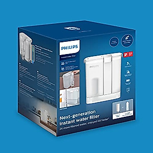 Philips Water Instant Water Filter - 3L Capacity, 1L/min Fast Flow, USB-C Rechargable