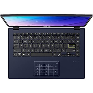 ASUS 2022 14" HD Laptop, Intel Celeron N4020 Processor, 4GB RAM, 128GB eMMC Flash Memory, Intel HD Graphics 500, HD Webcam, Windows 11 Home, Star Black, 32GB SnowBell USB Card