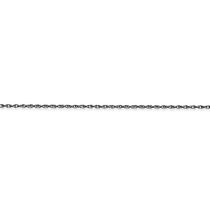 FJC Finejewelers 14 kt White Gold Carded Cable Rope Chain 22 Inches x 0.95 mm