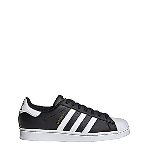 adidas Originals Men's Superstar Sneaker, Black/Core White/Black, 15