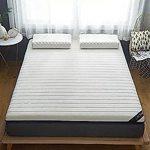 100% Natural Latex Mattress,Breathable Super Soft Foldable Tatami Mattress for Single Double Guest Bedroom Kids Room White Twin:90x200cm