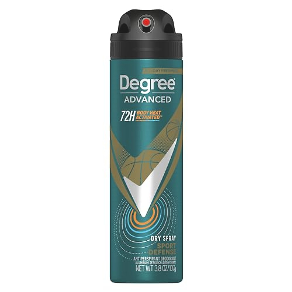 Degree Men Antiperspirant Deodorant Dry Spray Sport Defense 72-Hour Sweat and Odor Protection Deodorant For Men With Body Heat Activated Technology 3.8 oz