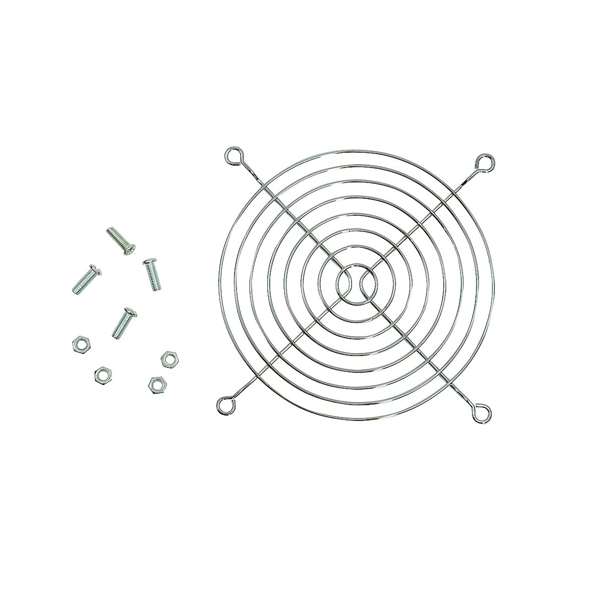 HIGHFINE 12cm 120mm 200CFM 4000RPM CPU Cooling Fan FFC1212DE 12V DC 3-Pin 3-Wire PC Computer High CFM Cooling Case Fan with Metal Finger Guard Grill