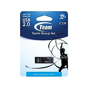 Team 32GB C12F Bookmark USB2.0 Flash Drive (Big Ben) Black