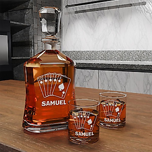 Personalized Whiskey Decanter - Christmas Gifts for Men, Dad, Husband, Him, Husband - Custom Whiskey Gifts for Him - Personalized Gifts for Men - Whiskey, Scotch Gifts - Unique Mens Gift Ideas