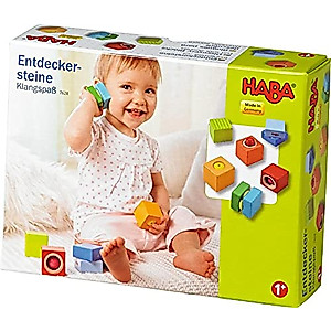HABA Fun with Sounds Wooden Discovery Blocks with Acoustic Sounds (Made in Germany)