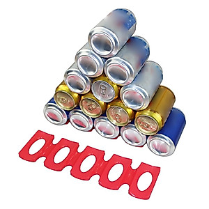 Healifty 3pcs Drinks Pad Saver Durable Fridge Silicone Countertop Beverage Space Pantry Kitchen Mat Organizer Tray Cans Wine Rack Fodable Bottle Can Beverages for Random Cabinet Holder