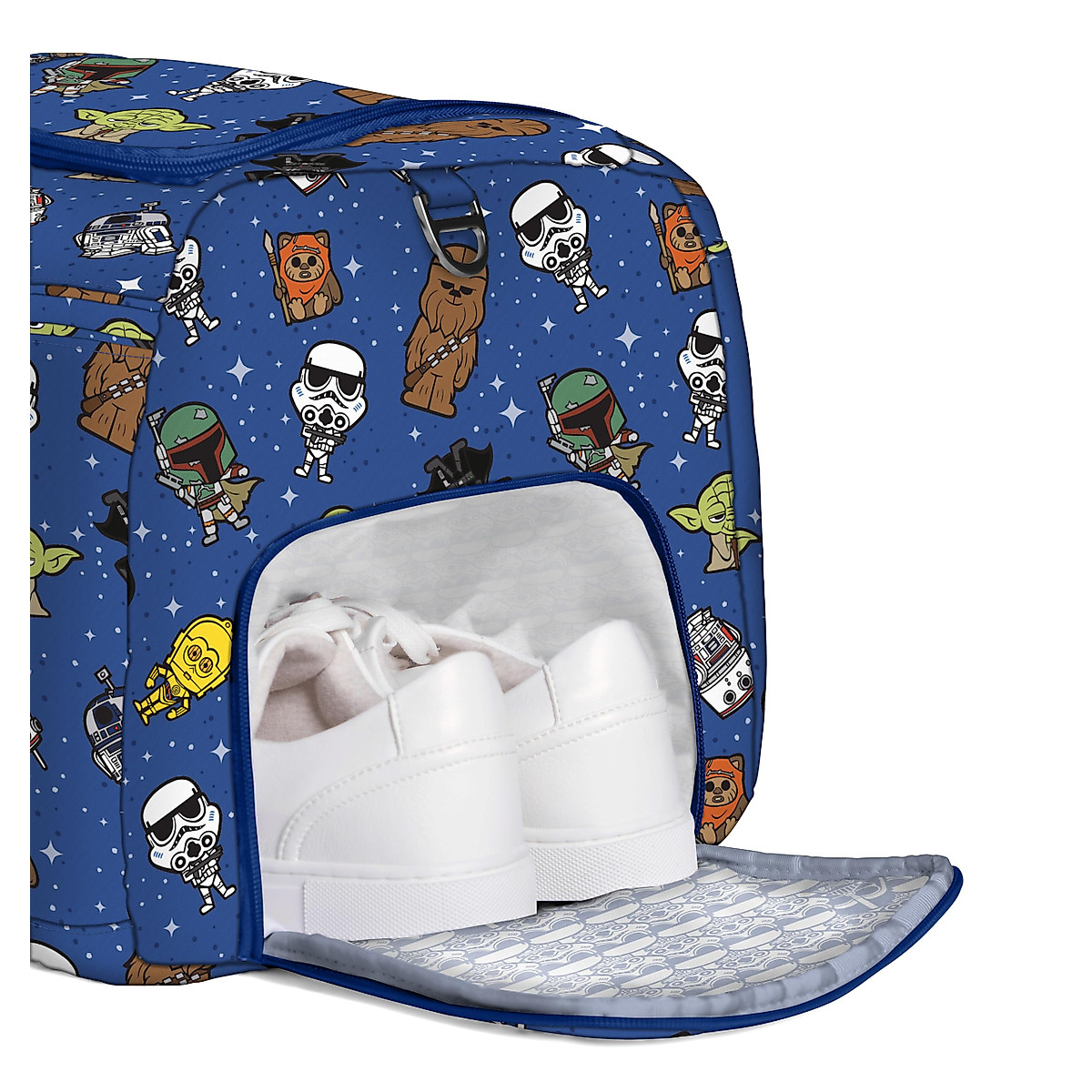 New! Super Star Plus - STAR WARS™ Galaxy of Rivals, JuJuBe Weekender Diaper Bag, Zippered Overnight Travel Duffel Bag with Baby Changing Pad, Shoe Compartment, Tote Bag Shoulder Straps