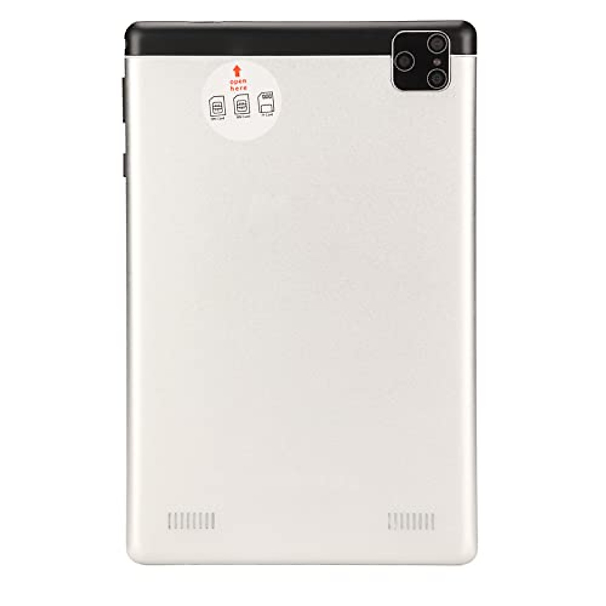 Kufoo Calling Tablet, Dual Card Dual Standby 8in HD Tablet 100-240V 8 Inch IPS LCD Three Card Slot Design MTK6592 CPU for Home for Office (US Plug)