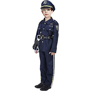 Twister.CK Police Costume for kids Halloween Police Officer Costume