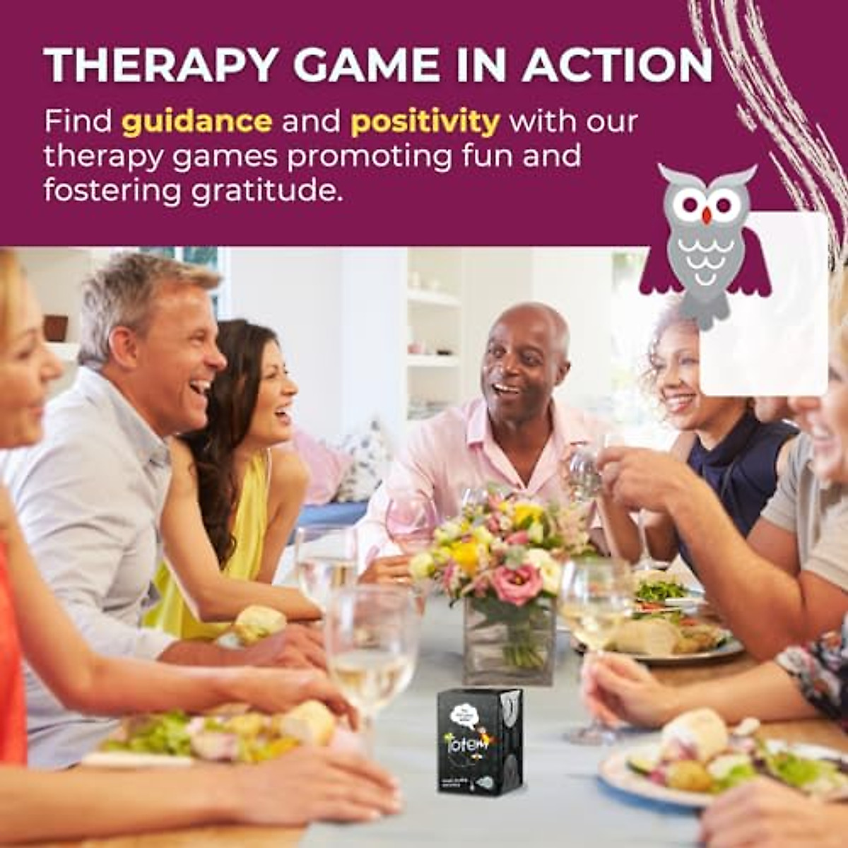 Totem: Self-Esteem & Family Bonding Game Ages 8+ - Therapy Games for Kids, Teens, Adults, Counselors - Team Building Games for Work - Group Therapy Conversation Cards for Mental Health