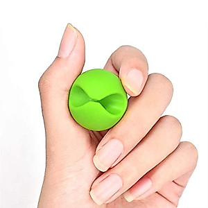 Wire and Cable Clamp Holder, Self-Adhesive Desktop Data Cable Clamp, Multifunctional Round USB Wire Clamp for Home Office and Car, Non-Toxic Material Durable Clamp