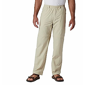 Columbia Men’s Backcast Convertible Sun Pants, Quick Drying Fossil