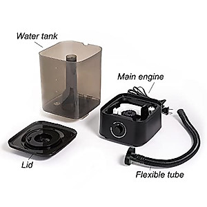 Reptile Fogger 4.5L Top Filling Terrariums Humidifier Reptile Mister Lizard Tortoise Amphibian Foger with Hose for Reptiles, Amphibians, Herps, Vivarium(Dial Knob)