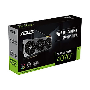 ASUS TUF Gaming NVIDIA GeForce RTX™ 4070 Ti Gaming Graphics Card (PCIe 4.0, 12GB GDDR6X, HDMI 2.1a, DisplayPort 1.4a)